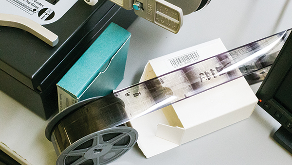 Library keeps history on microfilm: Records from 1875 available to ...