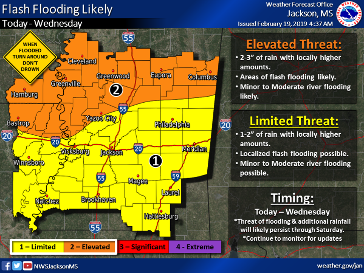 Heavy rain, flash flooding possible - Daily Leader | Daily Leader Heavy rain, flash flooding possible - Daily Leader | Daily Leader