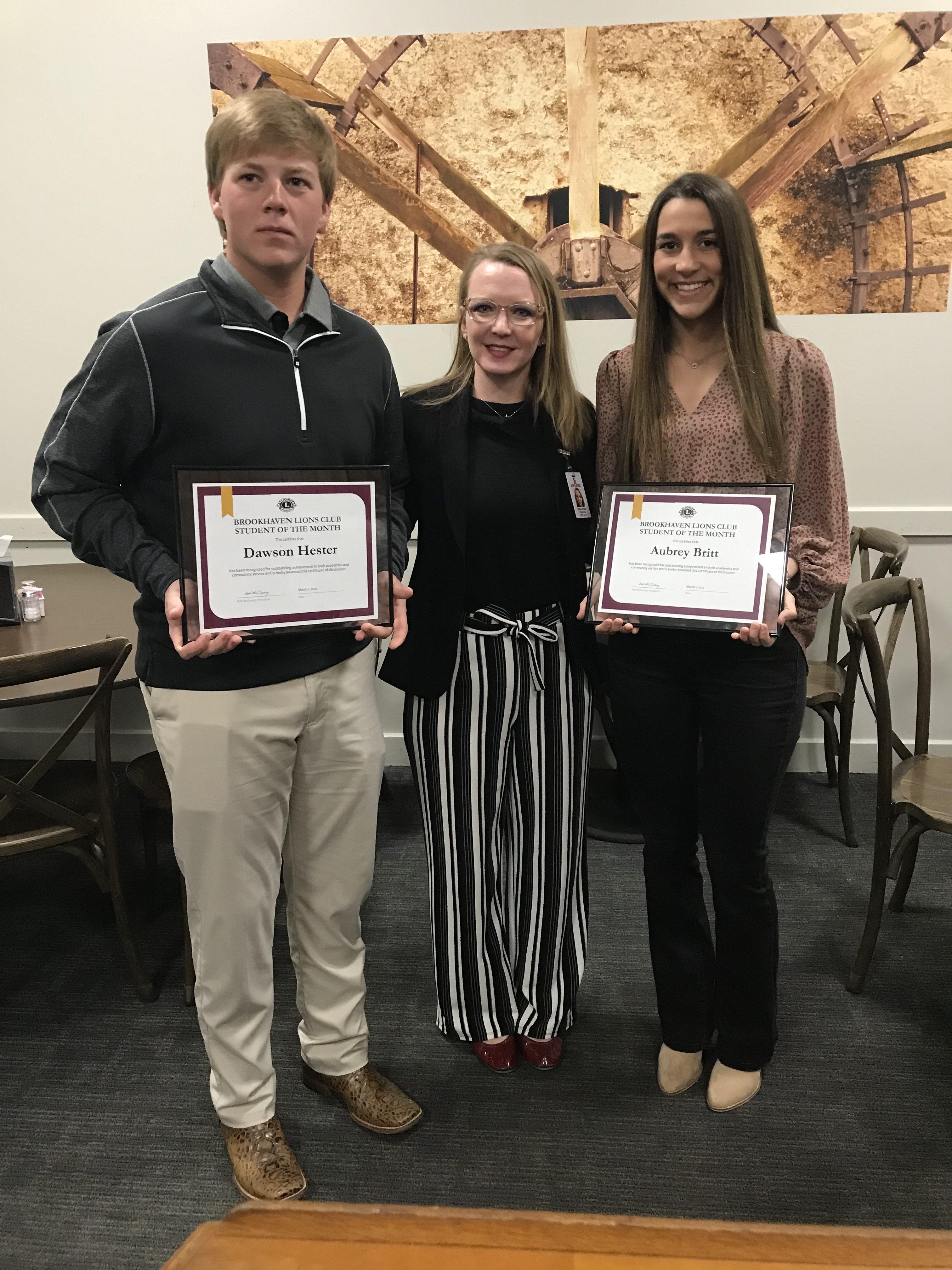 Loyd Star's Britt, Hester named students of month - Daily Leader ...