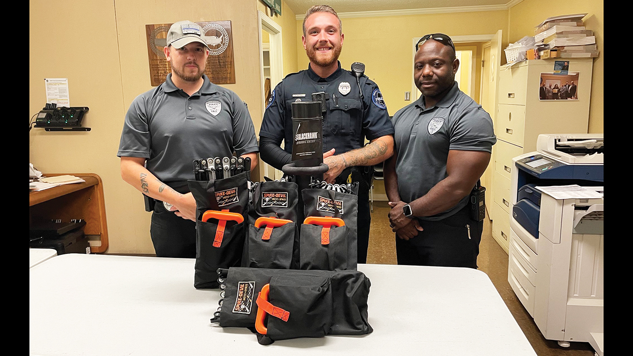 Brookhaven Police receive spike strips, entry ram donation | Daily Leader