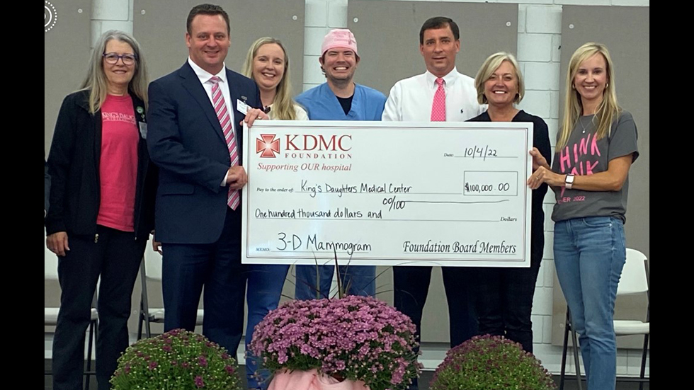 KDMC Foundation gives $100K to help purchase 3D mammogram - Daily ...