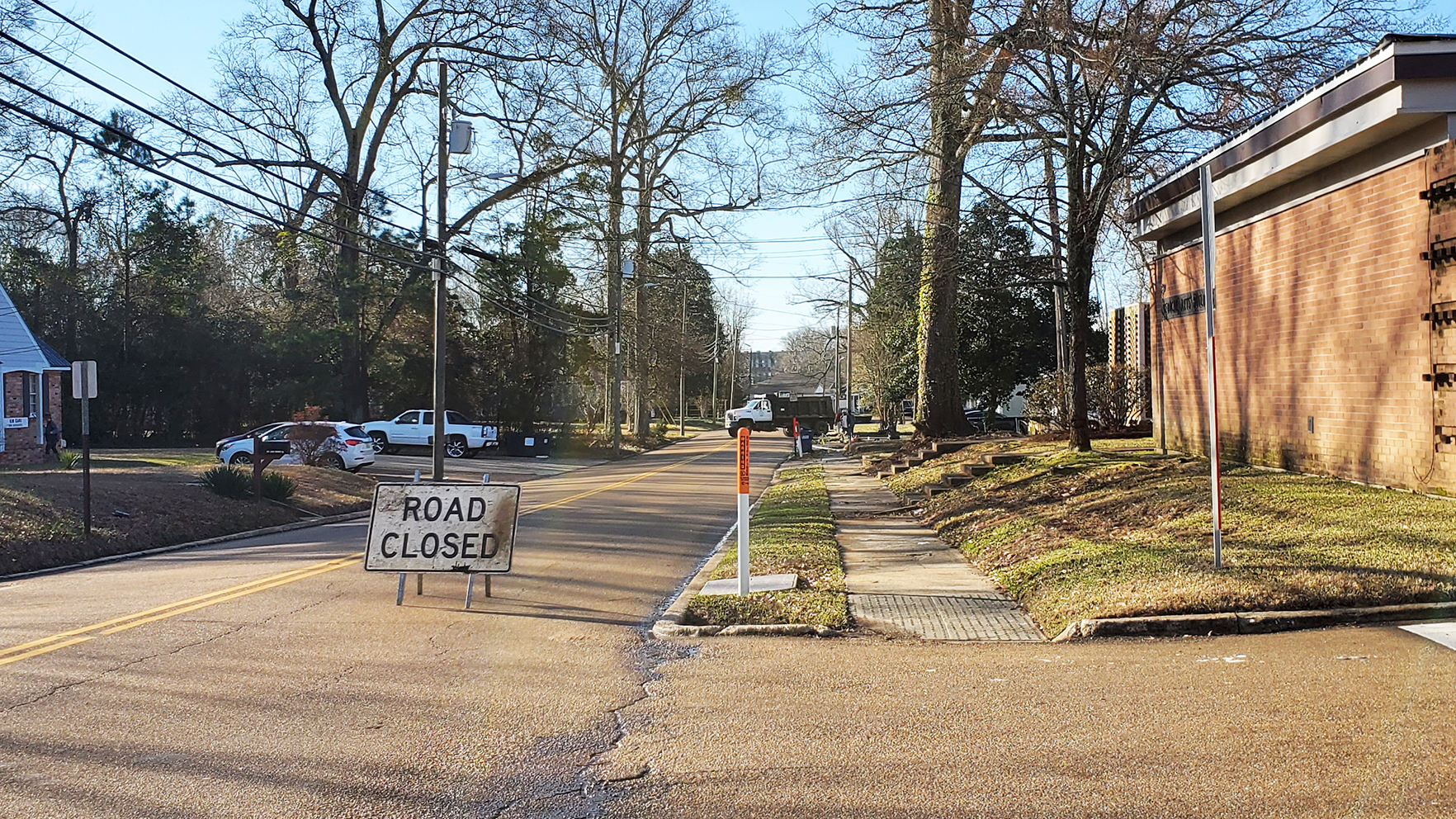 Street closed as sidewalk comes up | Daily Leader