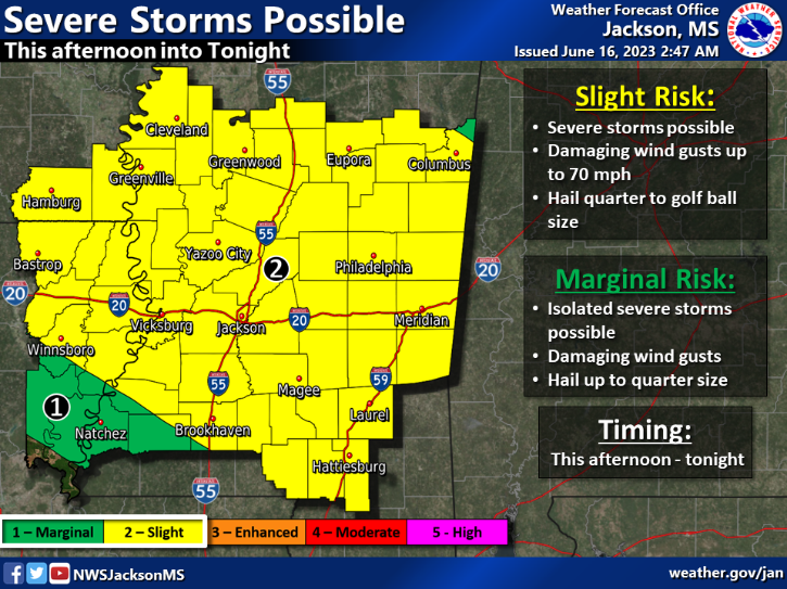 Severe storms possible again today through next several days | Daily Leader