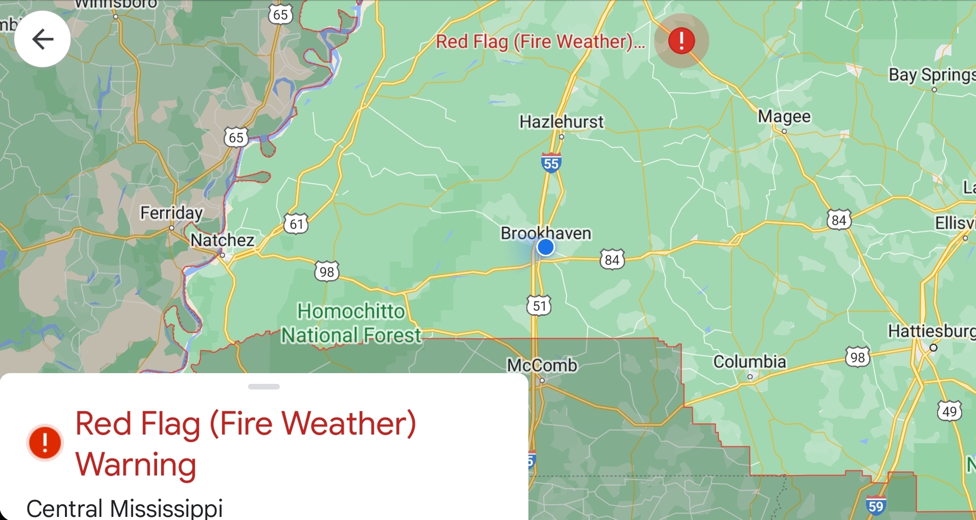 Lincoln County under Red Flag Warning | Daily Leader