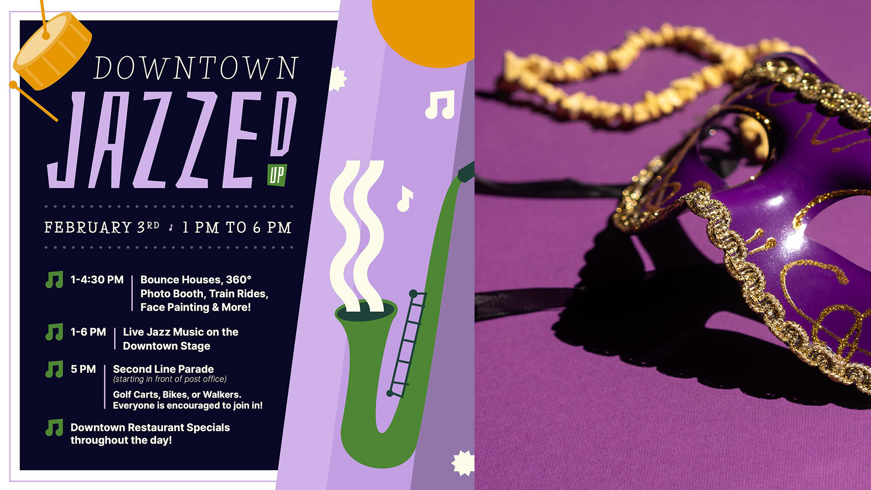 Downtown Jazzed Up Mardi Gras fun is this Saturday in Brookhaven ...