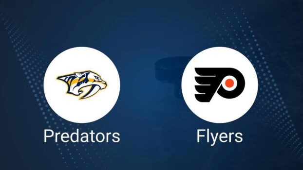 Where to Watch Nashville Predators vs. Philadelphia Flyers on TV or ...